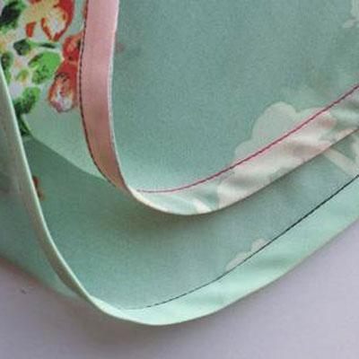 Finishing edges with bias binding - Victory Patterns